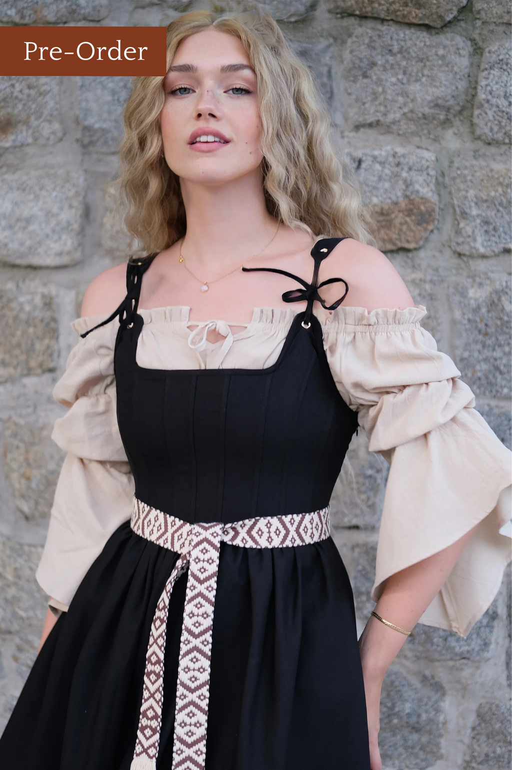 Fawn Midi Dress - Midnight – CottagecoreWear